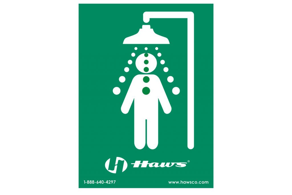 Shower Sign - Safety Shower Stations - Haws Safety Products